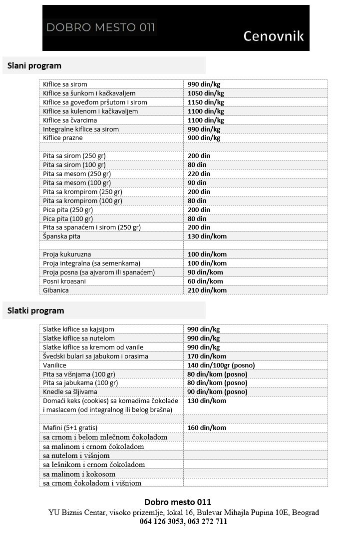 Cenovnik – Dobro Mesto 011